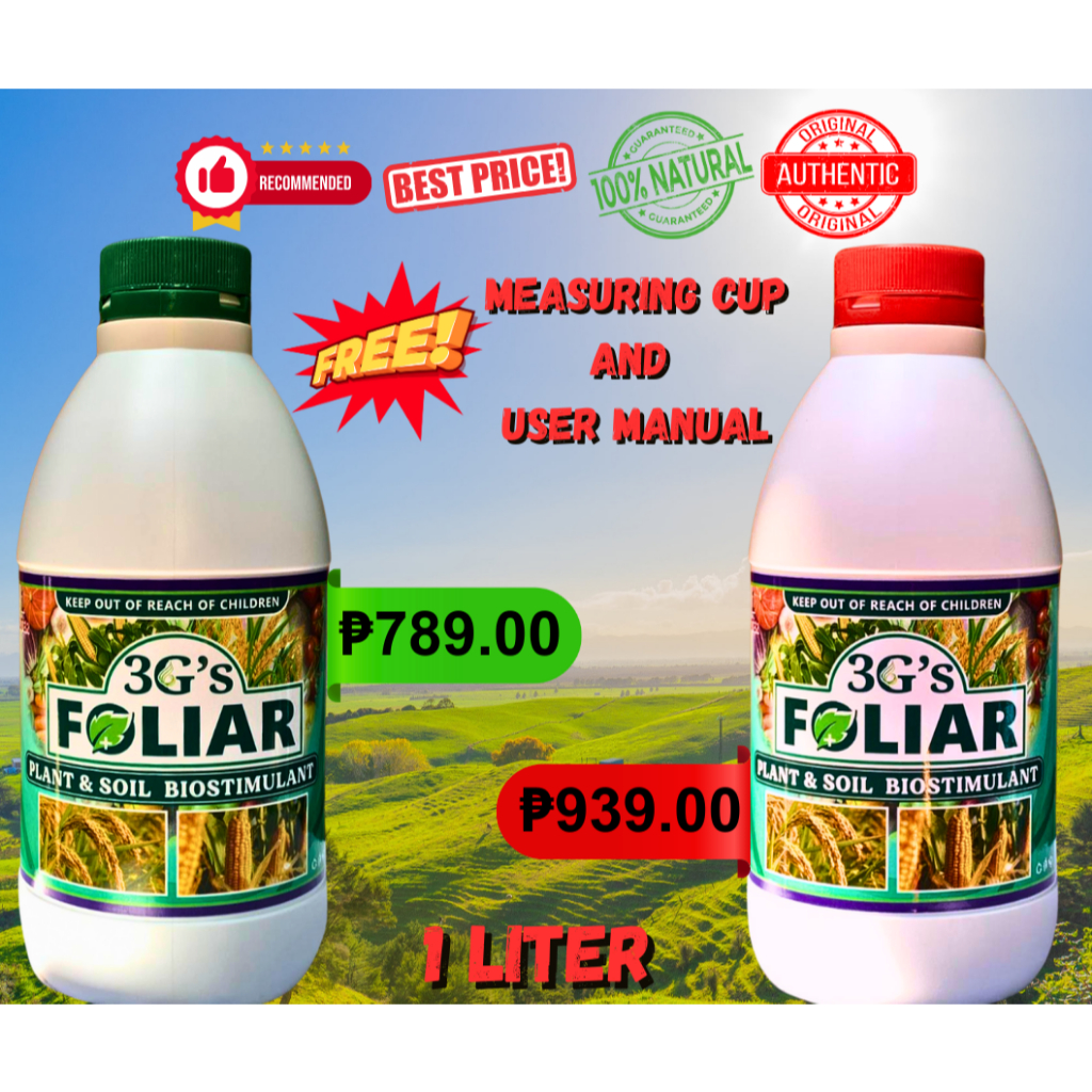 3G'S SUPER FOLIAR PLANT & SOIL ALL-IN-ONE BIO ORGANIC LIQUID FERTILIZER ...