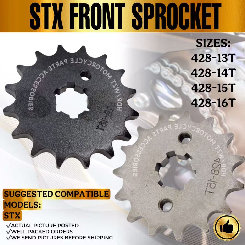 FRONT SPROCKET FOR YAMAHA STX125 / YTX 125 / SNIPER135 / VEGA ( 428-13T ...