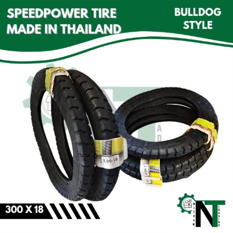 SPEEDPOWER TIRE 300 x 17 and 300 x 18 (Bulldog Type) | Shopee Philippines
