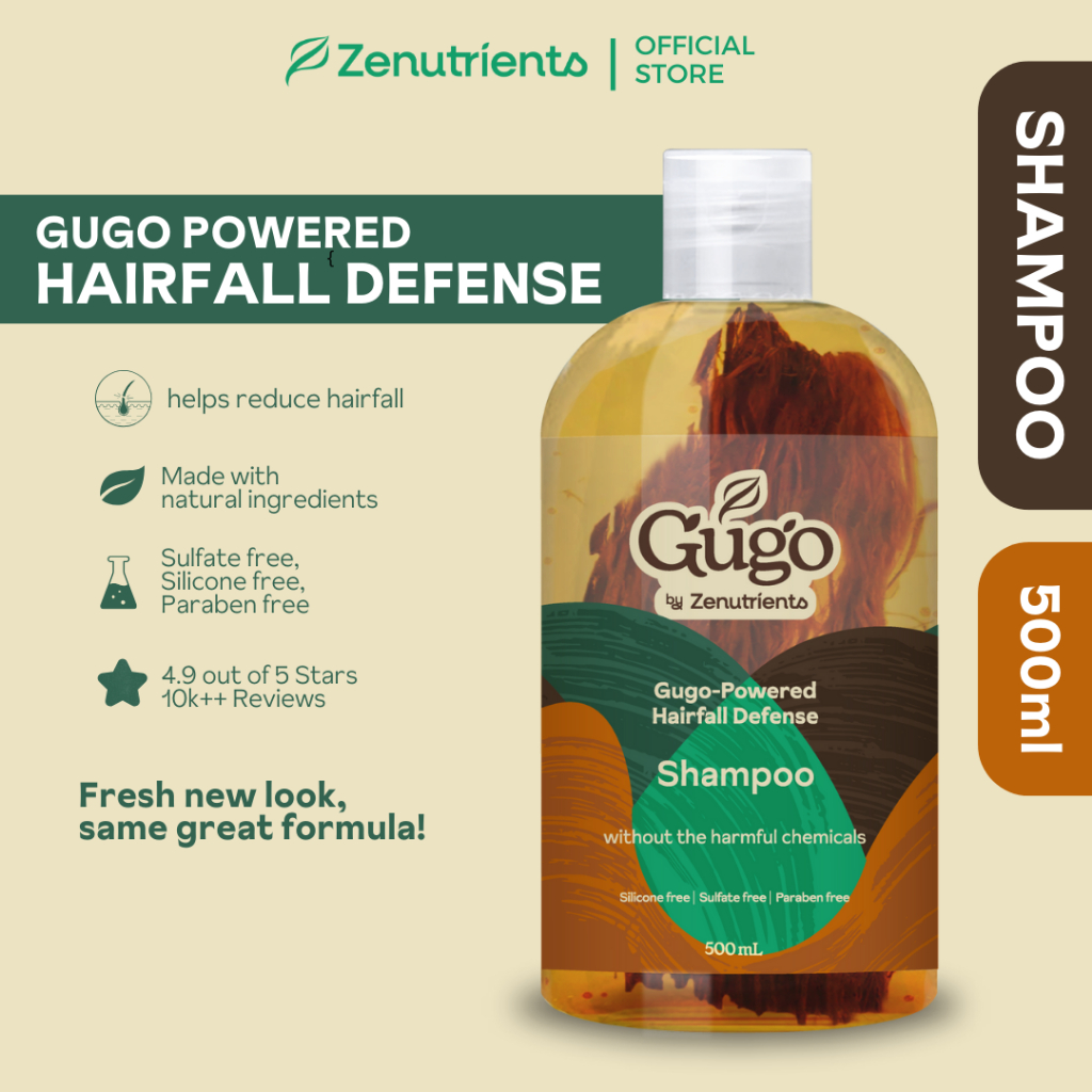 Zenutrients Gugo Anti Hairfall Shampoo 500mL & 1L (Hairfall Rescue and ...