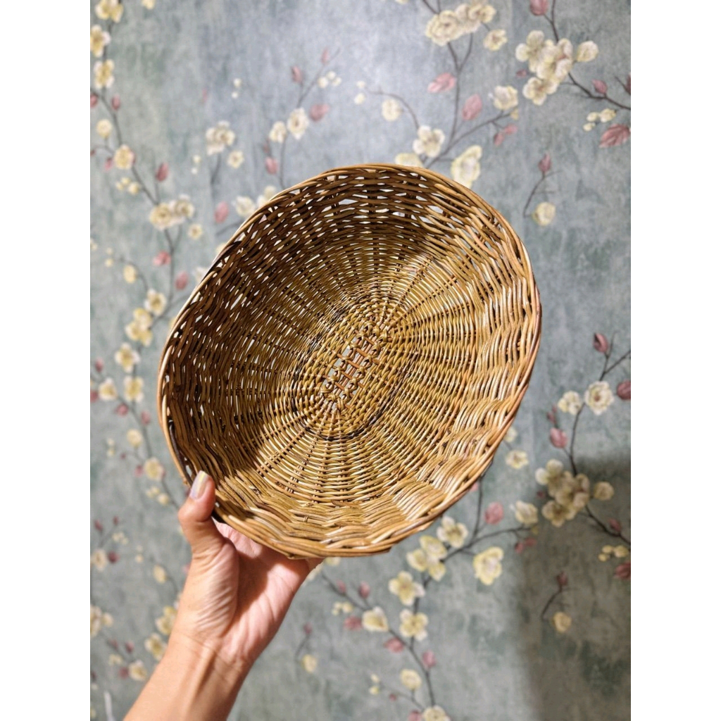 Bulk Order (Min. 10pcs) | Handmade Native Rattan Nito Basket Fruit Tray ...
