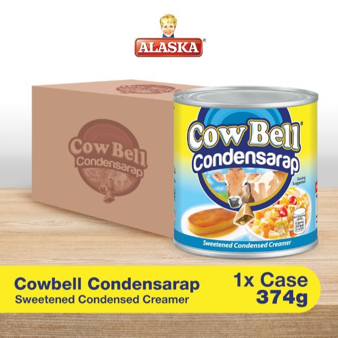 Cow Bell Condensarap Can 374g | 1 case (48 pcs) | Shopee Philippines