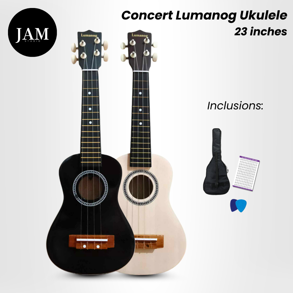 Lumanog Concert Size Ukulele 23 inches for Kids and Beginners | Shopee ...