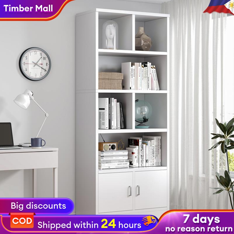 Solid Wood Display Cabinet Storage Cabinet Wooden Book Cabinet Bookcase ...