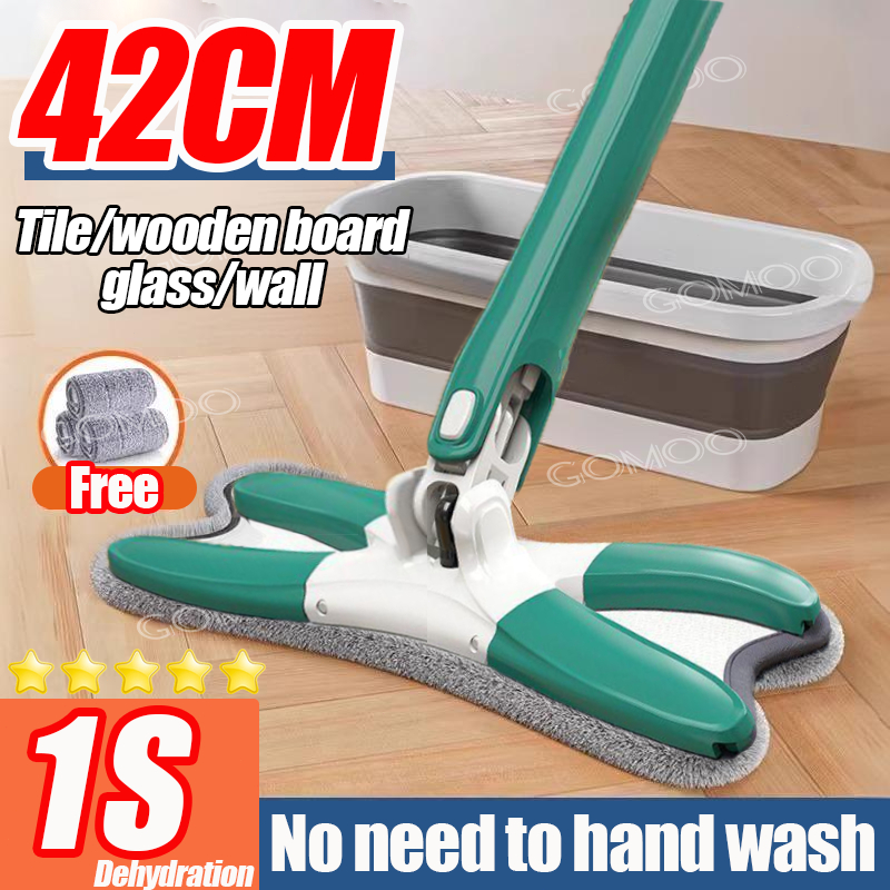 【COD】GOMOO X Type Flat Shaped Mops Cleaning Mop 360° Spin Mop ...