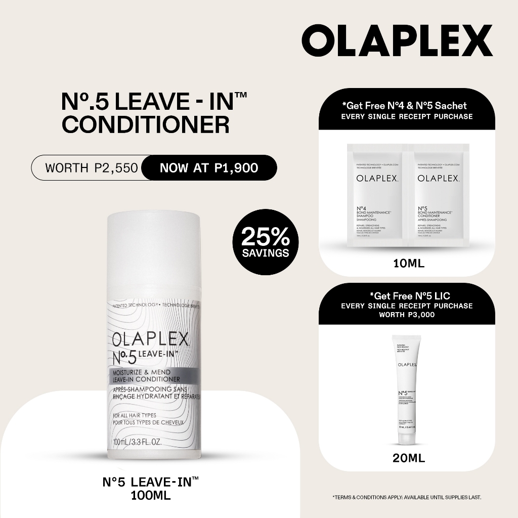 OLAPLEX No. 5 Leave-In Moisturize & Mend Leave-In Conditioner 100ml ...