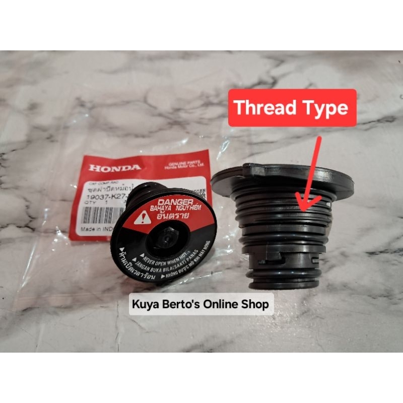 Honda Genuine | Click 150i V1 V2 Only ADV150 Airblade150 Radiator Cap ...