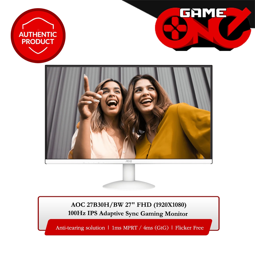 AOC 27B30H/BW | 27B30H3/BW/71 27" FHD (1920X1080) IPS Adaptive Sync ...