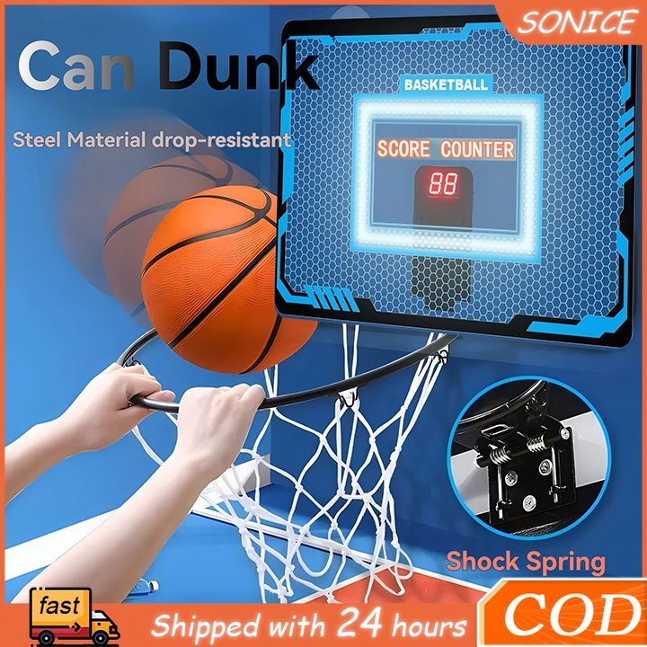Mini Hanging Basketball Hoop with Scoreboard – Dunk-Friendly Kids ...