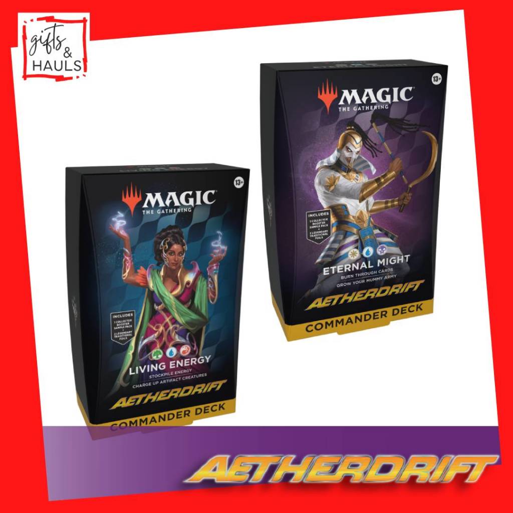 MTG Aetherdrift Commander Deck - Eternal Might, Living Energy | Shopee ...