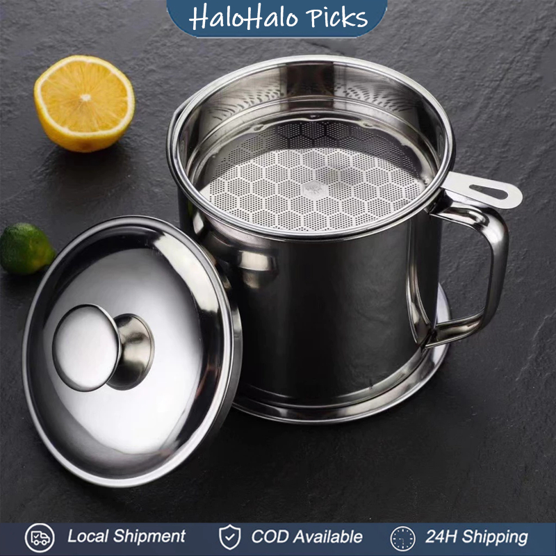 1.2L Stainless Steel Tank Oil Filter Pot Container Filter lSeparator ...