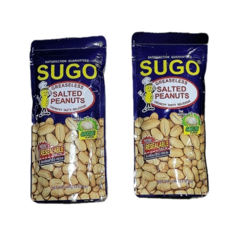 2 Packs Sugo 100g Greaseless Salted Peanuts (Keto Diet) | Shopee ...