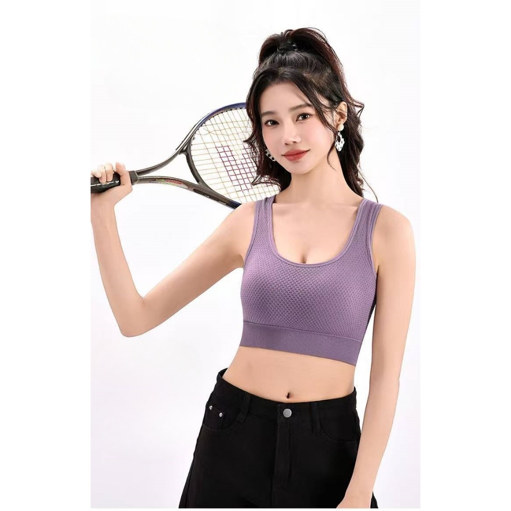 DH8927# Sporty Plain Basic Sports Bra para sa Babae | Shopee Philippines