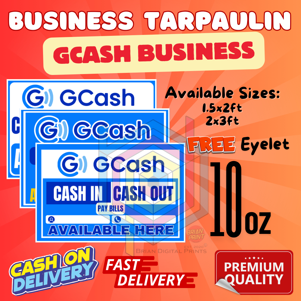 GCASH BUSINESS TARPAULIN 10oz | Shopee Philippines