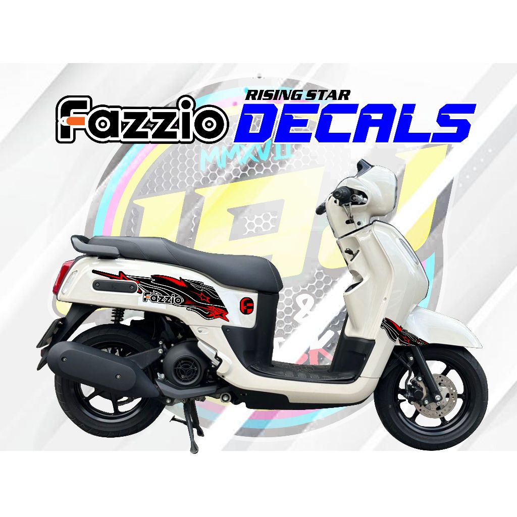 Yamaha Fazzio Rising STAR Decals- High Quality Sticker | Shopee Philippines