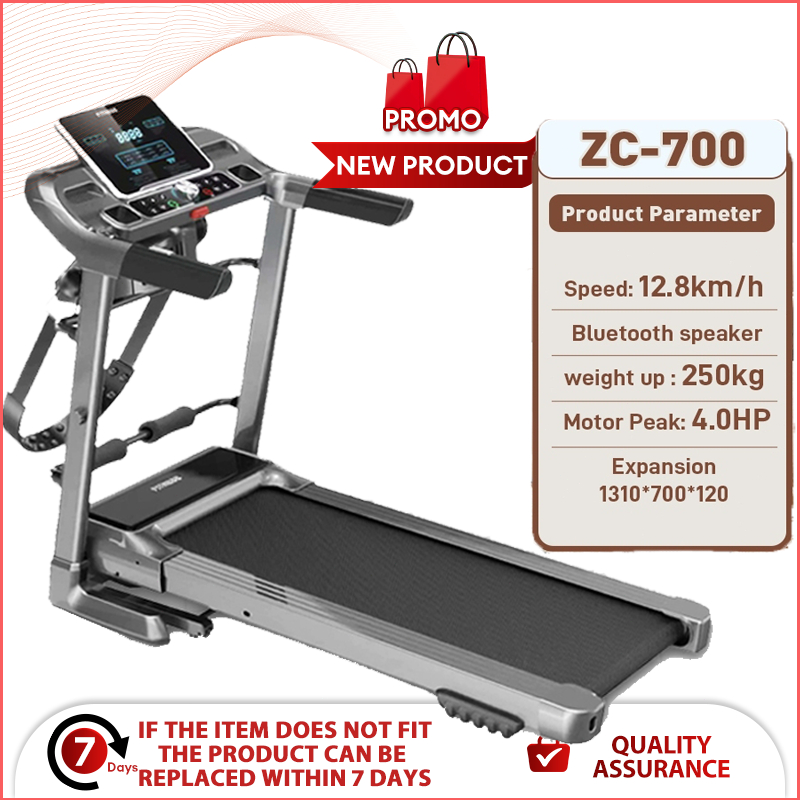 Treadmill Pro Series 300lbs Home One-Touch Slope Control Heart Rate ...
