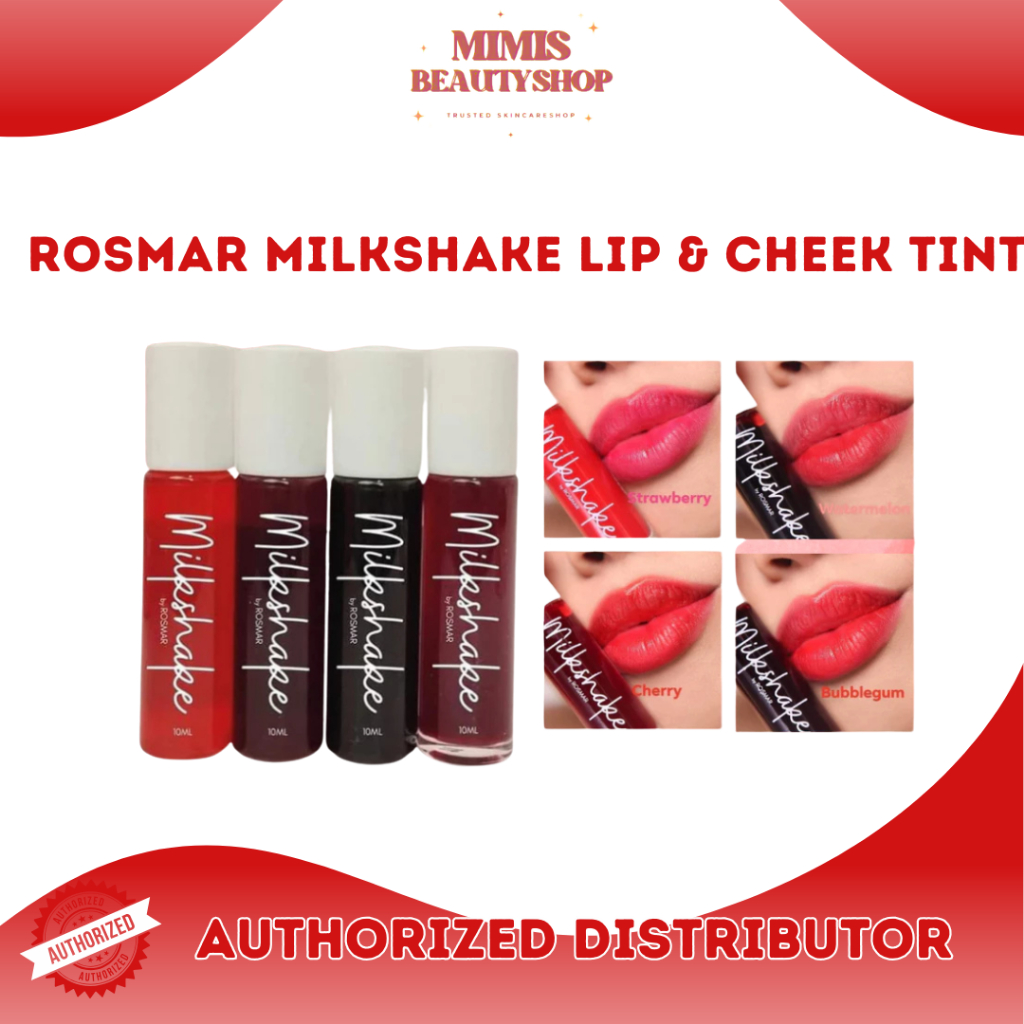Rosmar Milkshake Lip Tint | Cheek & Lip Liptint Lipstain | Shopee ...