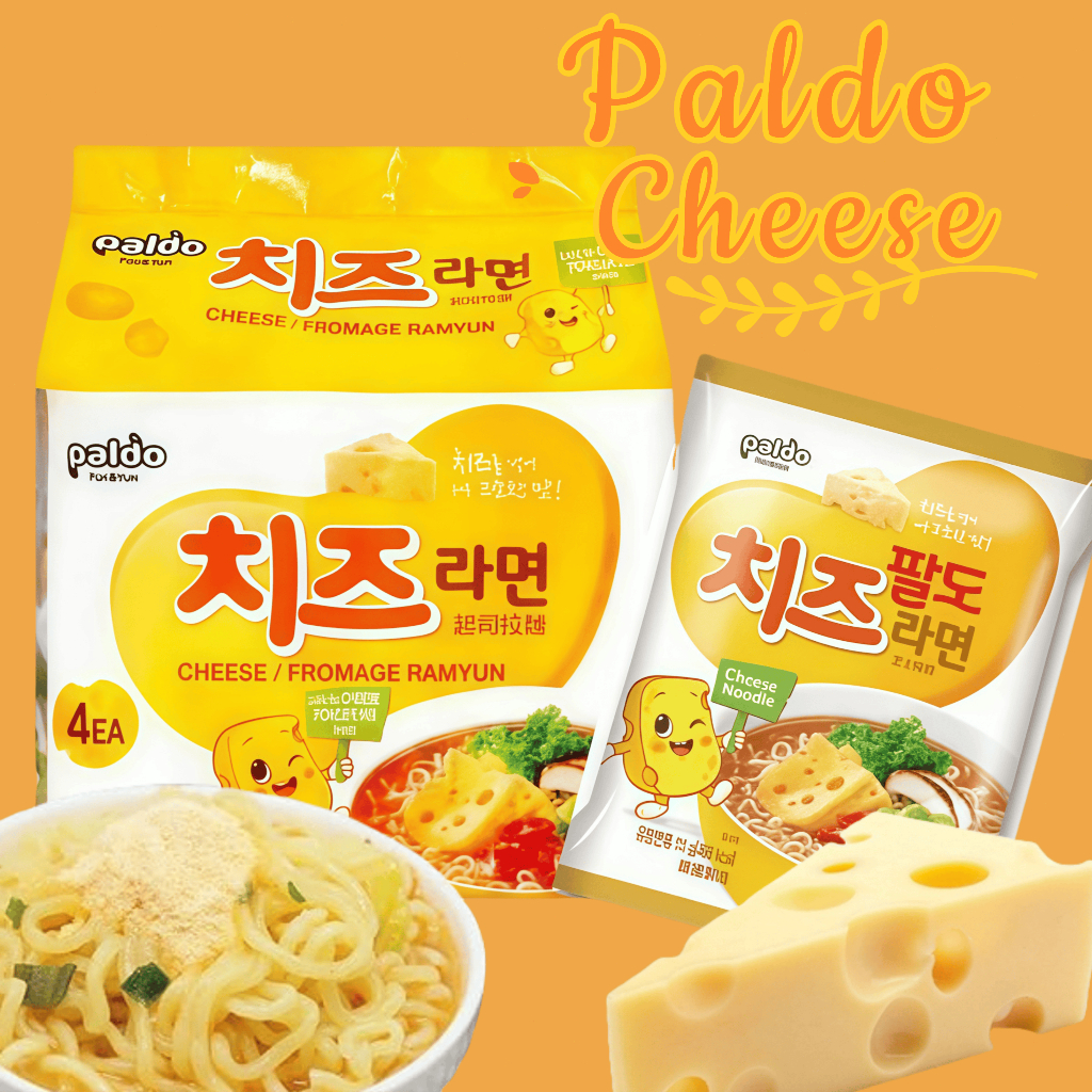 Paldo Cheese Ramyun/Ramen - 111g x 4pcs -Korean Instant Noodle | Shopee ...