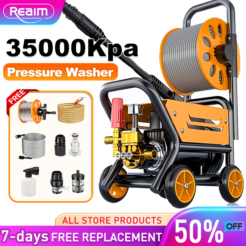 REAIM Pressure Washer Heavy Duty Car Washer High Pressure Portable High ...