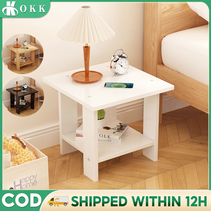【Ship Today】Nordic Bedside Table Small Sofa Side Table Square Desk For ...