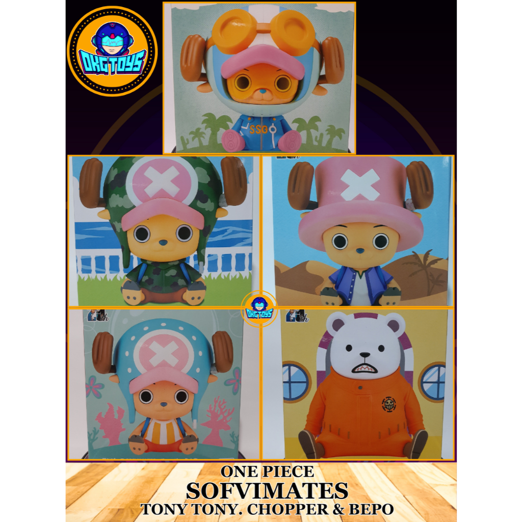 SOFVIMATES ONE PIECE TONY TONY CHOPPER BEPO AUTHENTIC FIGURE | Shopee ...