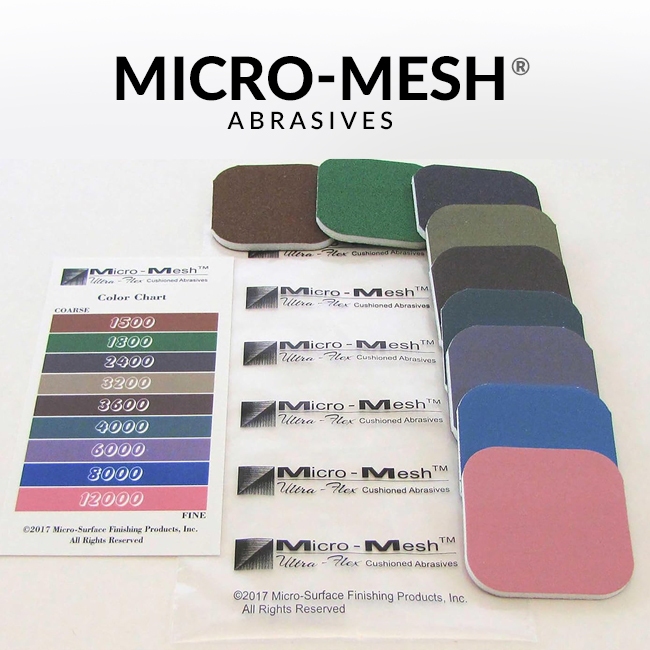 MICRO-MESH Soft Touch Sanding Pads - Set of 9 pcs 2x2" Micromesh Double ...