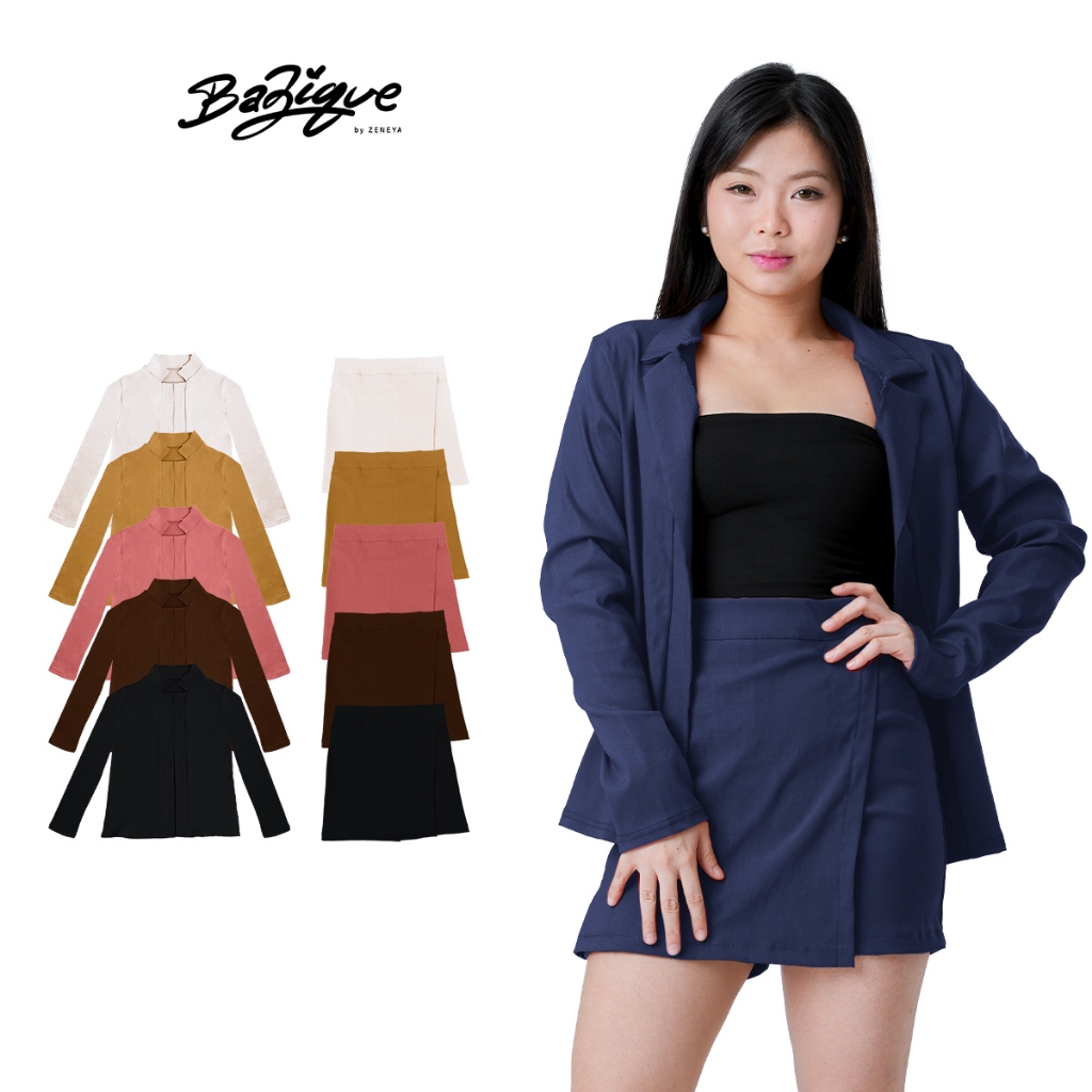 Zeneya Blazer and Skort Terno Coords For Woman Women Korean Office Wear ...