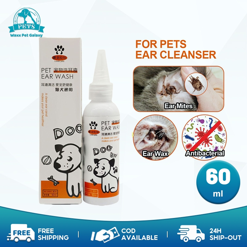 Ear Drops for Dog and Cat Ear Cleaning Mites Odor Removal Treating Ear ...