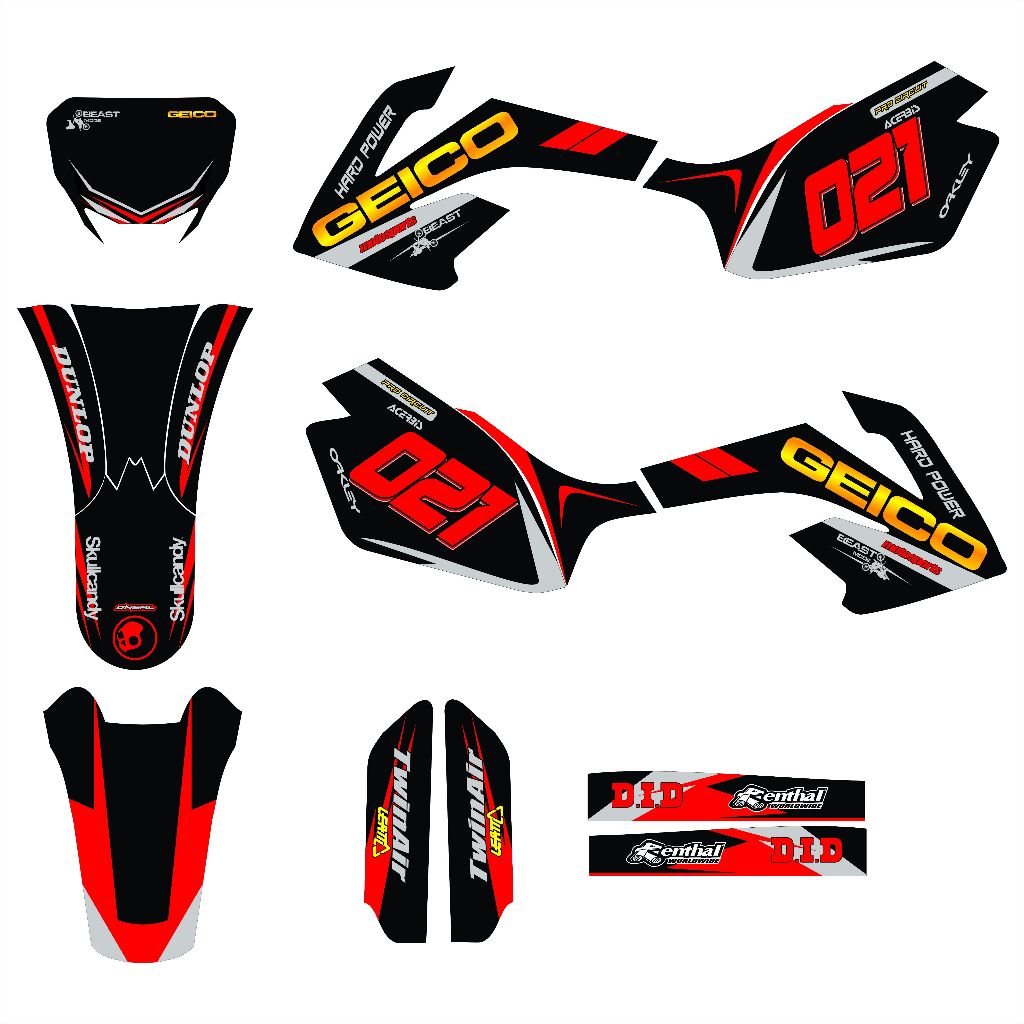 Rusi KRZ 200 Graphics Kit Sticker Decal | Shopee Philippines