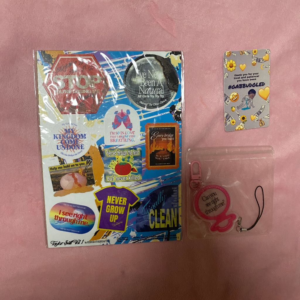 Fanmade Taylor Swift Merch by hereinthereaftr | Sticker Sheet & Acrylic ...