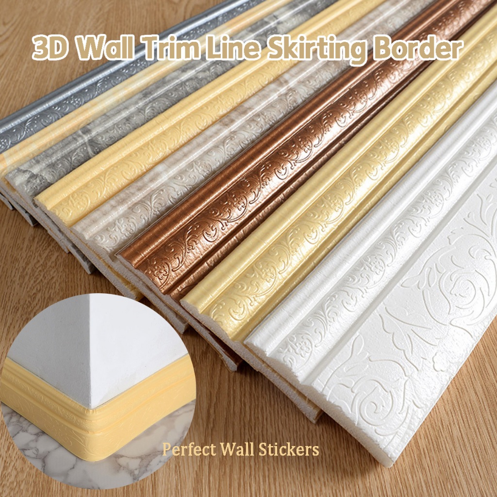 New 3D Walls Edging Self-Adhesive Environmental Protection 3D Walls ...