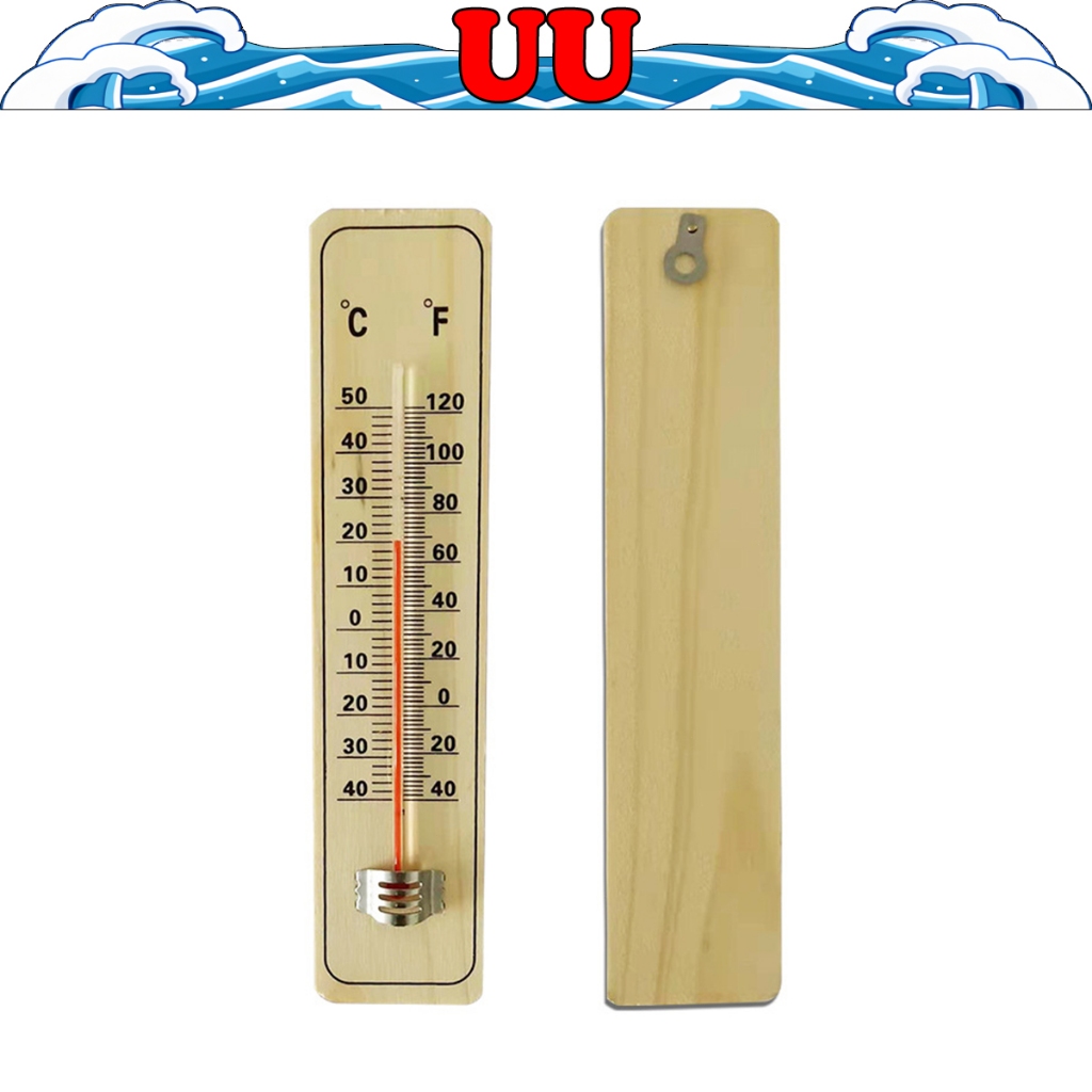 Wooden Analog Wall Hanging Hygrometer Thermometer Chicken shed ...
