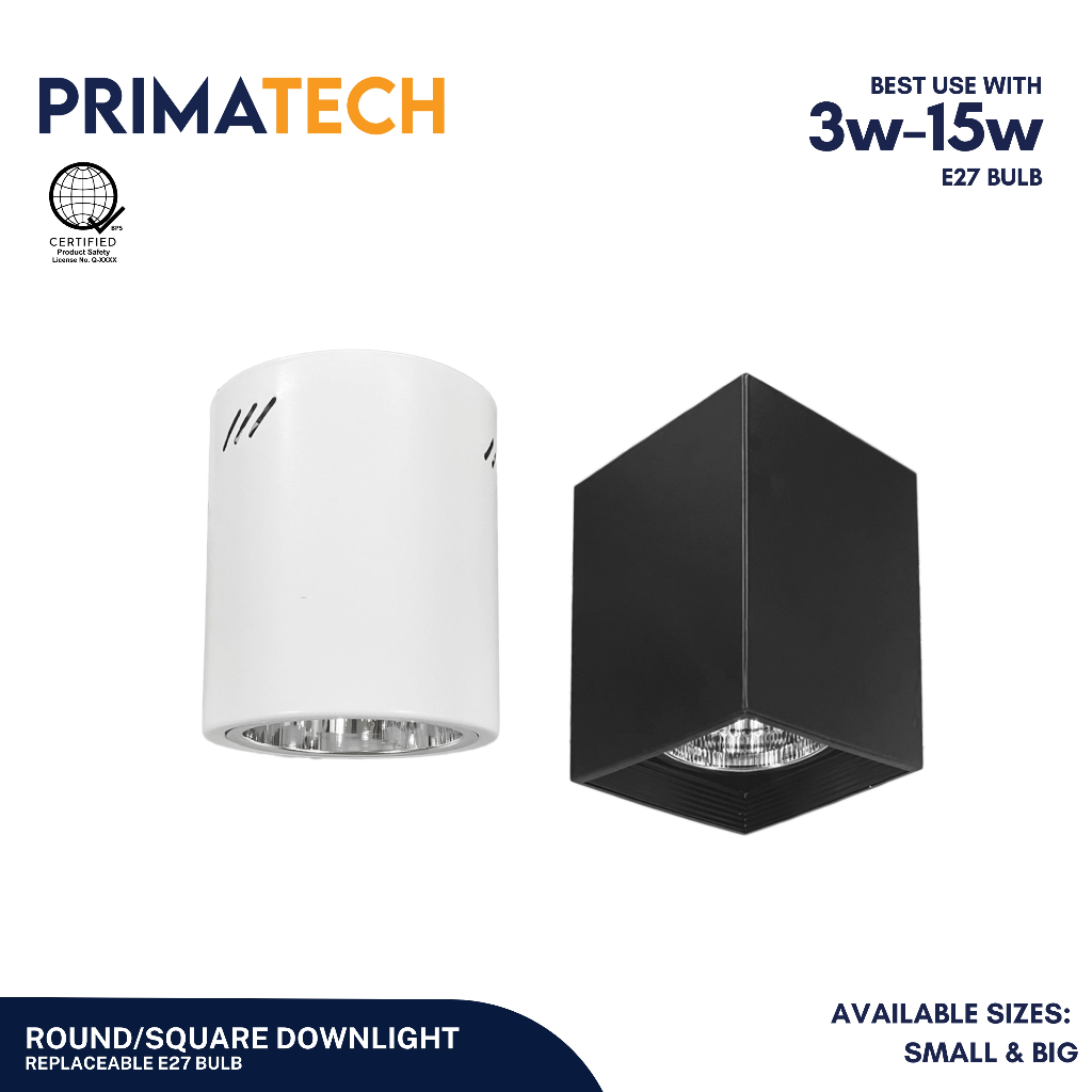 E27 Replaceable Tabo Light Housing|Surface Mounted|3.5 and 4 inches ...