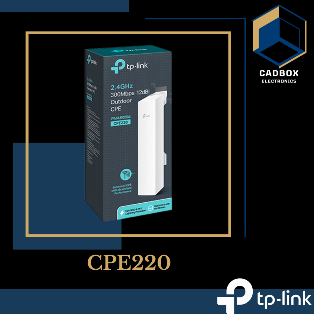 TP-Link CPE220 2.4GHz 300Mbps 12dBi Outdoor CPE | Shopee Philippines