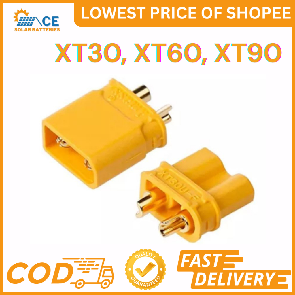 (1PC) - XT30, XT60, XT90 - Battery Connector Plug for RC (MALE & FEMALE ...