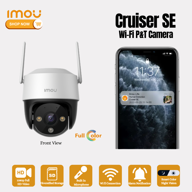 IMOU CCTV Outdoor Home Security Surveillance Cruiser SE 2MP/4MP Smart ...