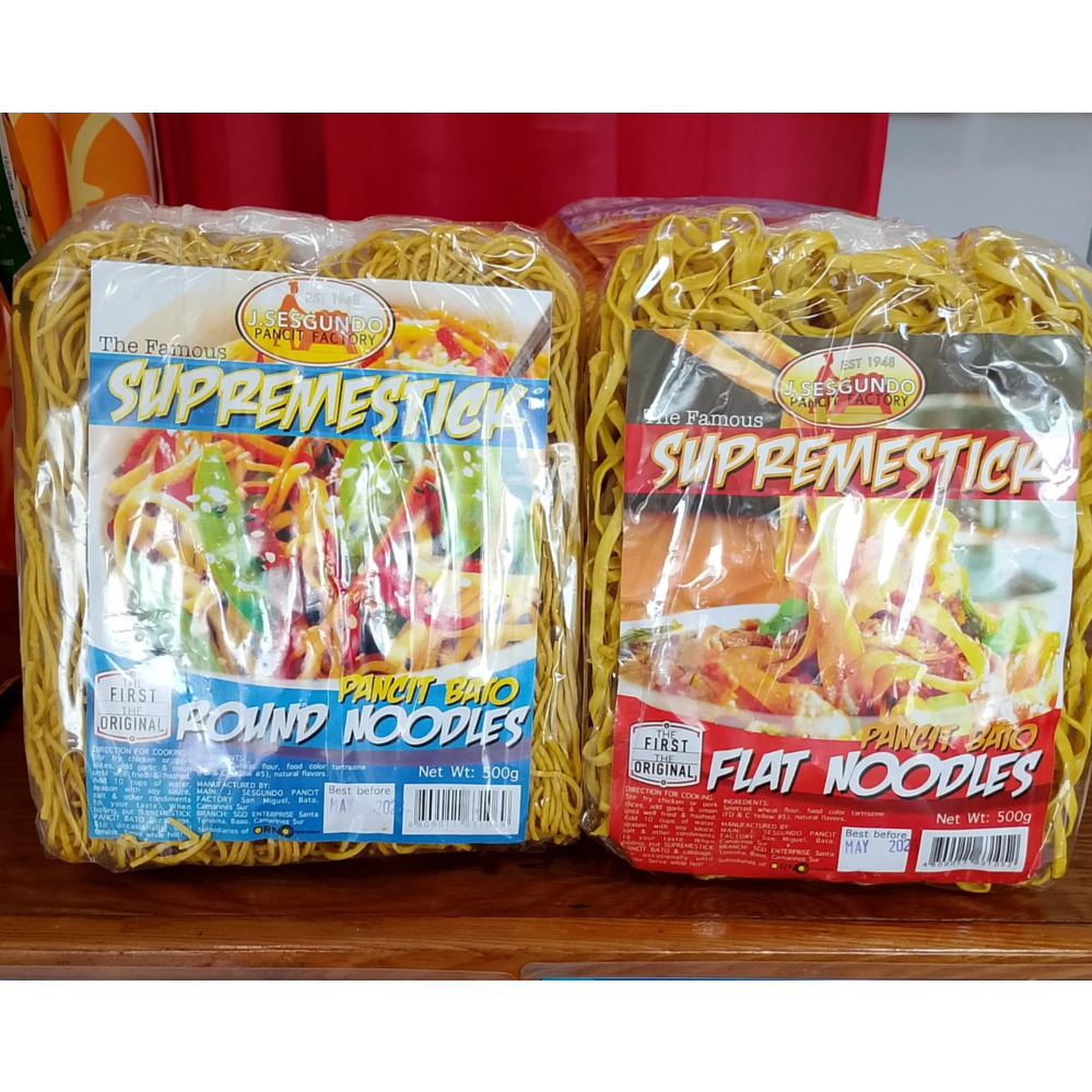 The Famous J. Sesgundo Pancit Factory Pancit Bato Round and Flat ...