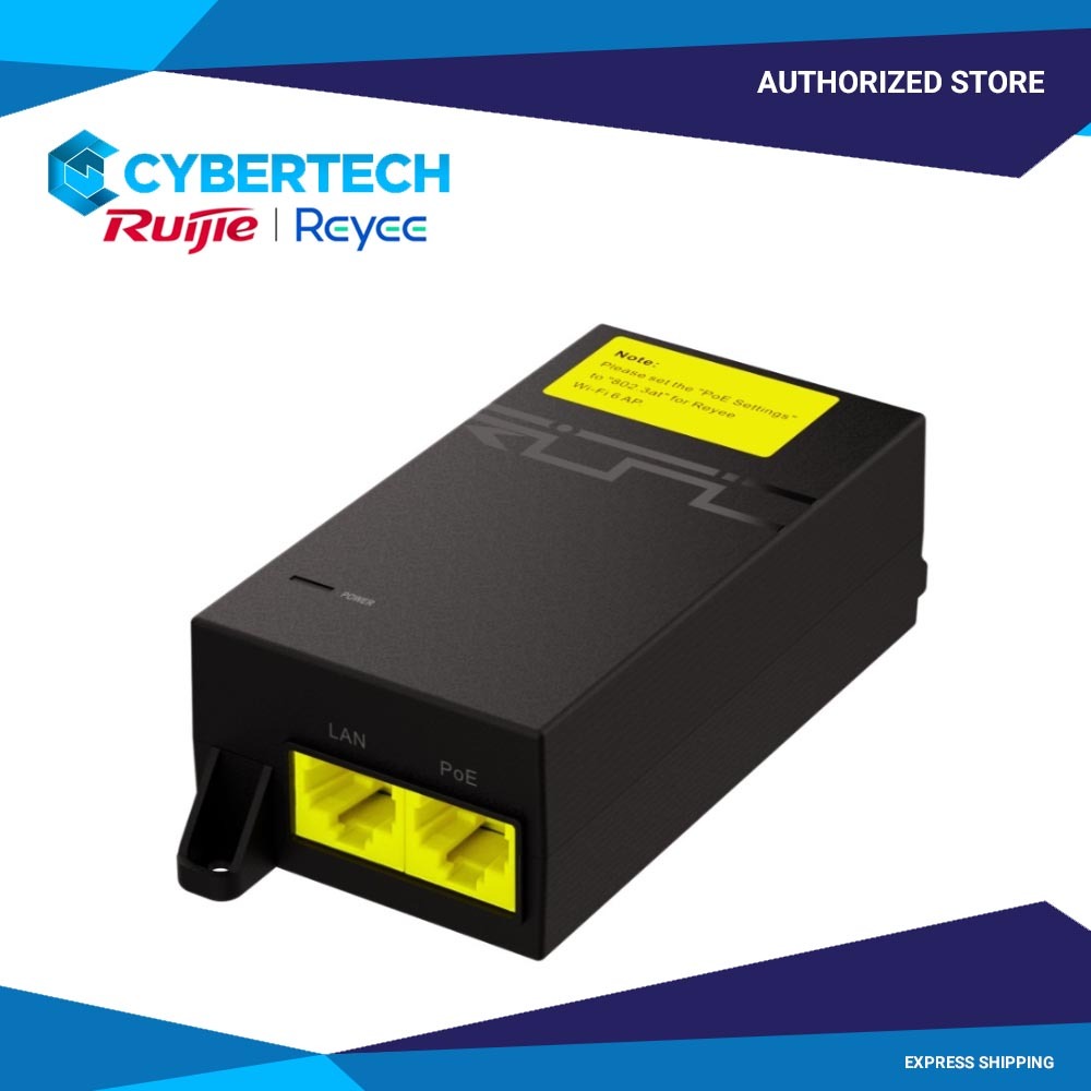 RUIJIE RG-POE-AT30, 1-Port PoE Injector (1000Base-T, 52 V, 31.2 W ...