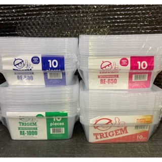 10pcs Microwavable Plastic Container RE500/RE650/RE750/RE1000 | Shopee ...