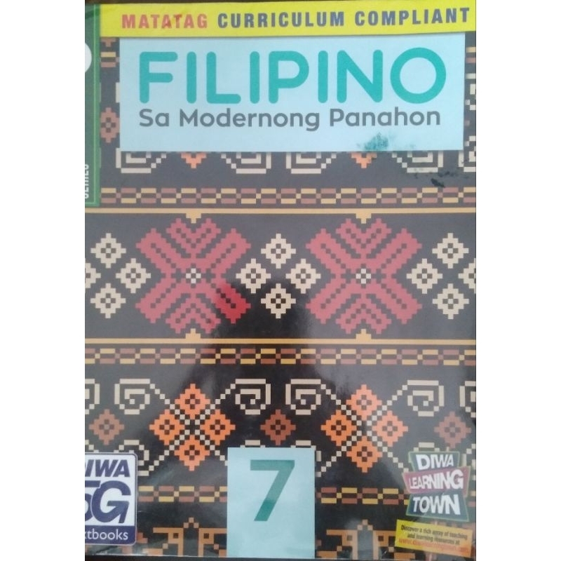 Preloved|USED Textbook FILIPINO sa Modernong Panahon Grade 7 "Matatag ...