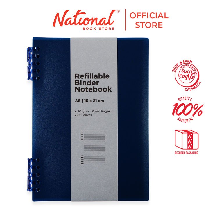 Premiere Notes Refillable Binder Notebook A5 80 Sheets 70 gsm Split ...