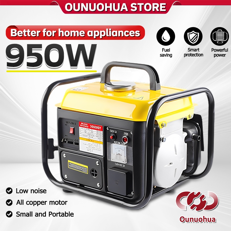 Portable 950W/2HP Double Cylinder Gasoline Generator High Quality 2 ...