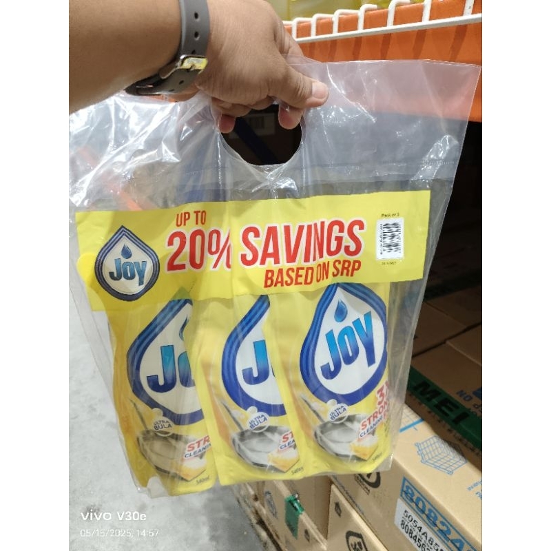 Joy dishwashing liquid lemon scent 550ml 3 packs | Shopee Philippines