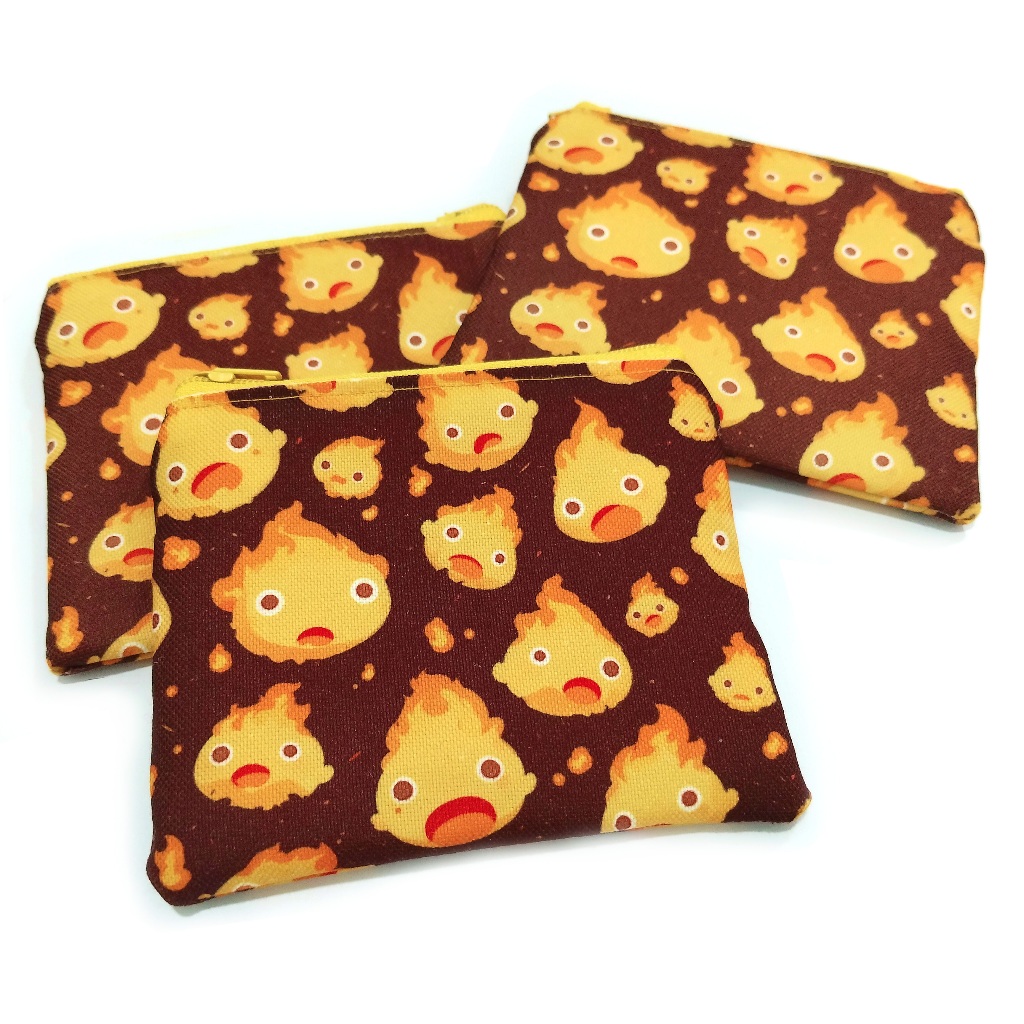 Calcifer - Wallet, Fabric Coin Pouch, Purse, Kawaii Cute Gift | Shopee ...
