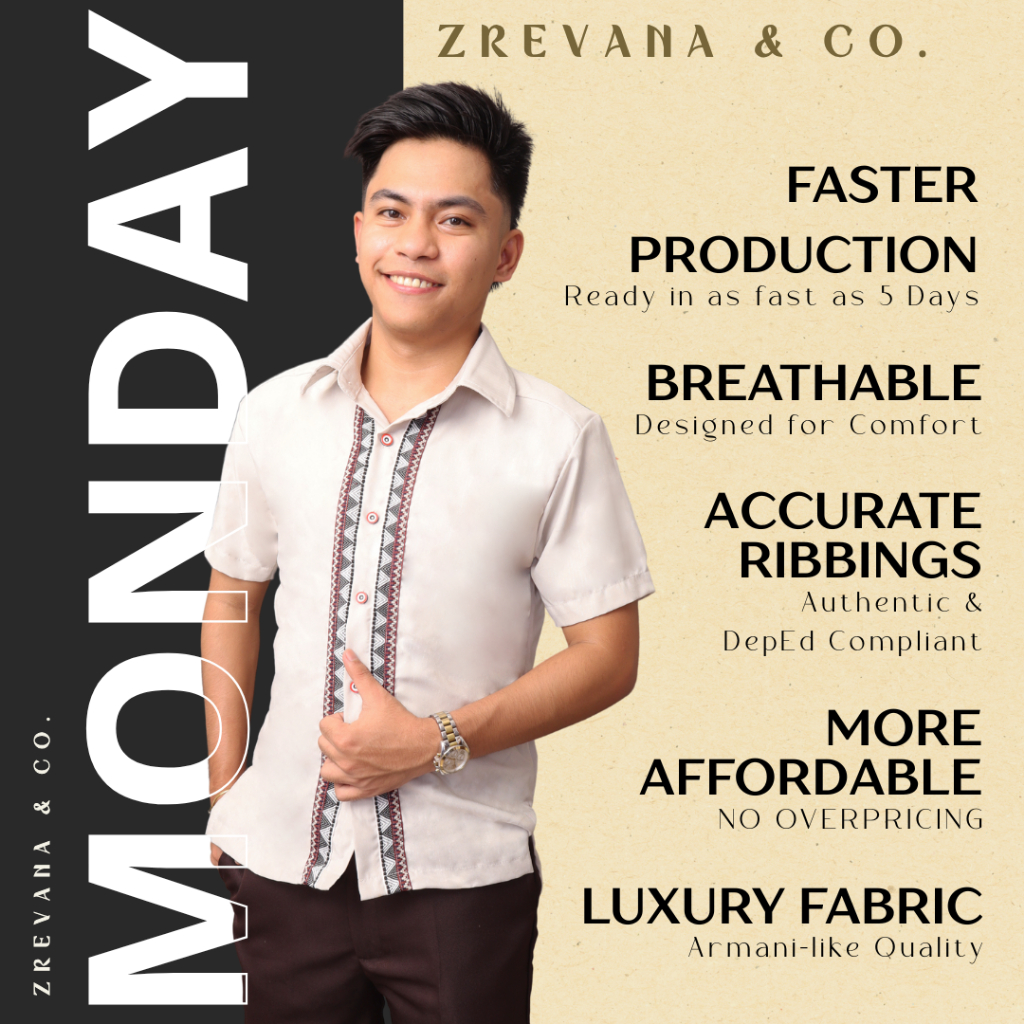 RTW DepEd 2025 Uniform Ready-to-wear MALE Polo & Pants HIGH-QUALITY ...