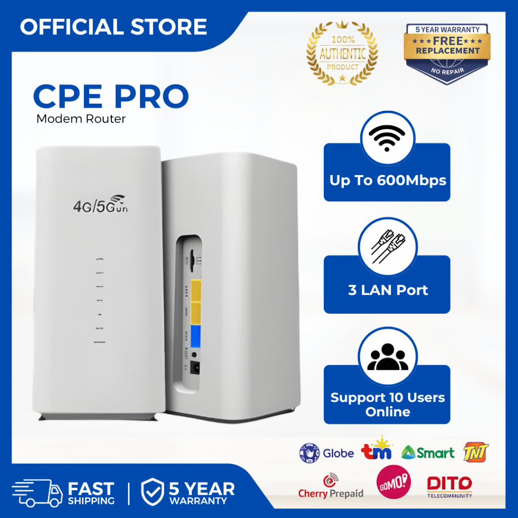 WiFi Router Sim Card Modem 4G 𝐂𝐏𝐄 𝐏𝐑𝐎 LTE Cat12 Up To 600Mbps 2.4G ...