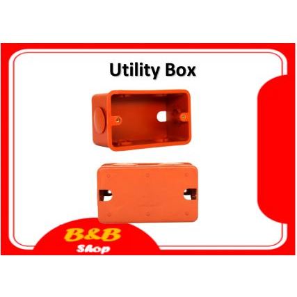 PVC Orange Utility Box Square Junction For Electrical Sold Per Piece ...