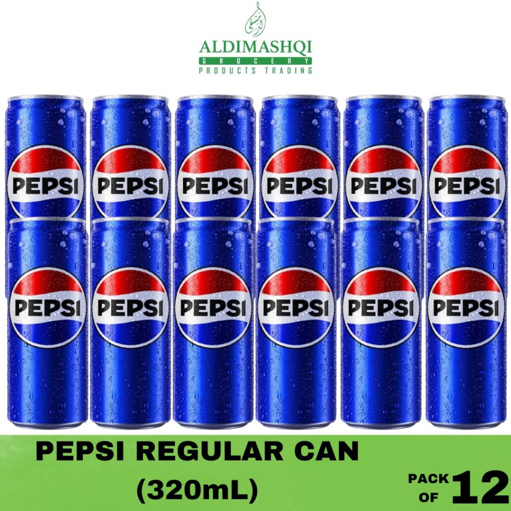 PEPSI REGULAR IN CAN 320ML PACK OF 12 (6-5-25) | Shopee Philippines