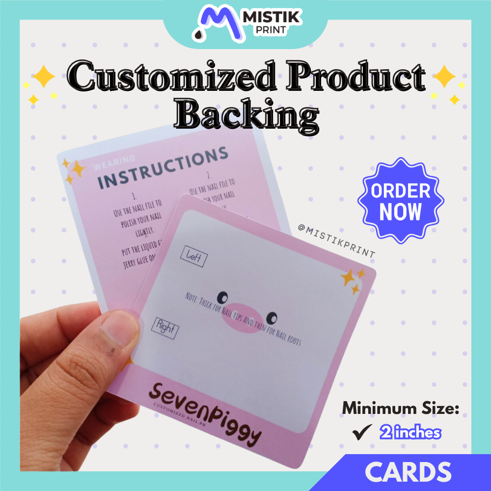 Customized Product Backing Regular or with Laminate Photo Paper Print ...