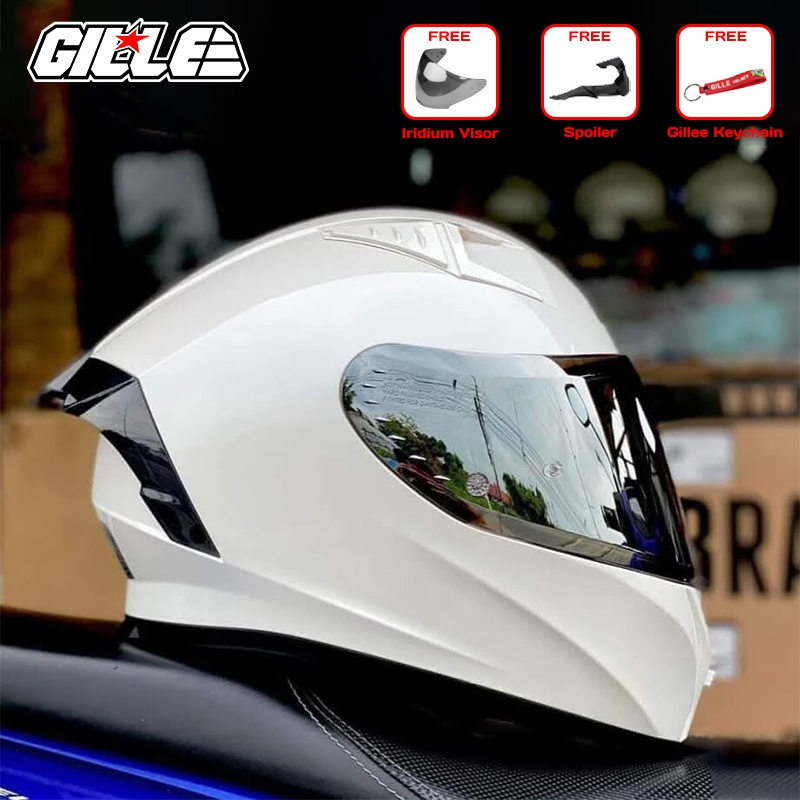 GILLE Official GTS V1 135 Dual Visor Helmet Full Face for Motorcycle Man and Women With Free ...